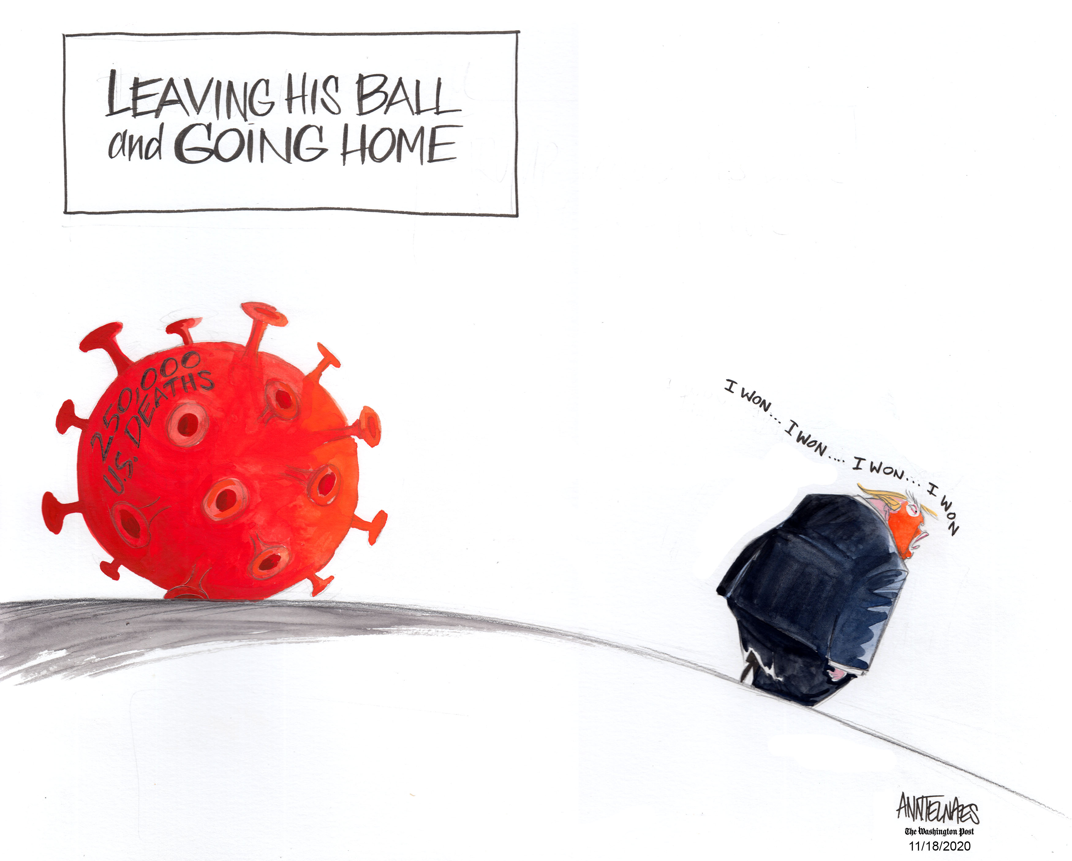 Cartoons: A year of coronavirus through Ann Telnaes’s eyes - The ...