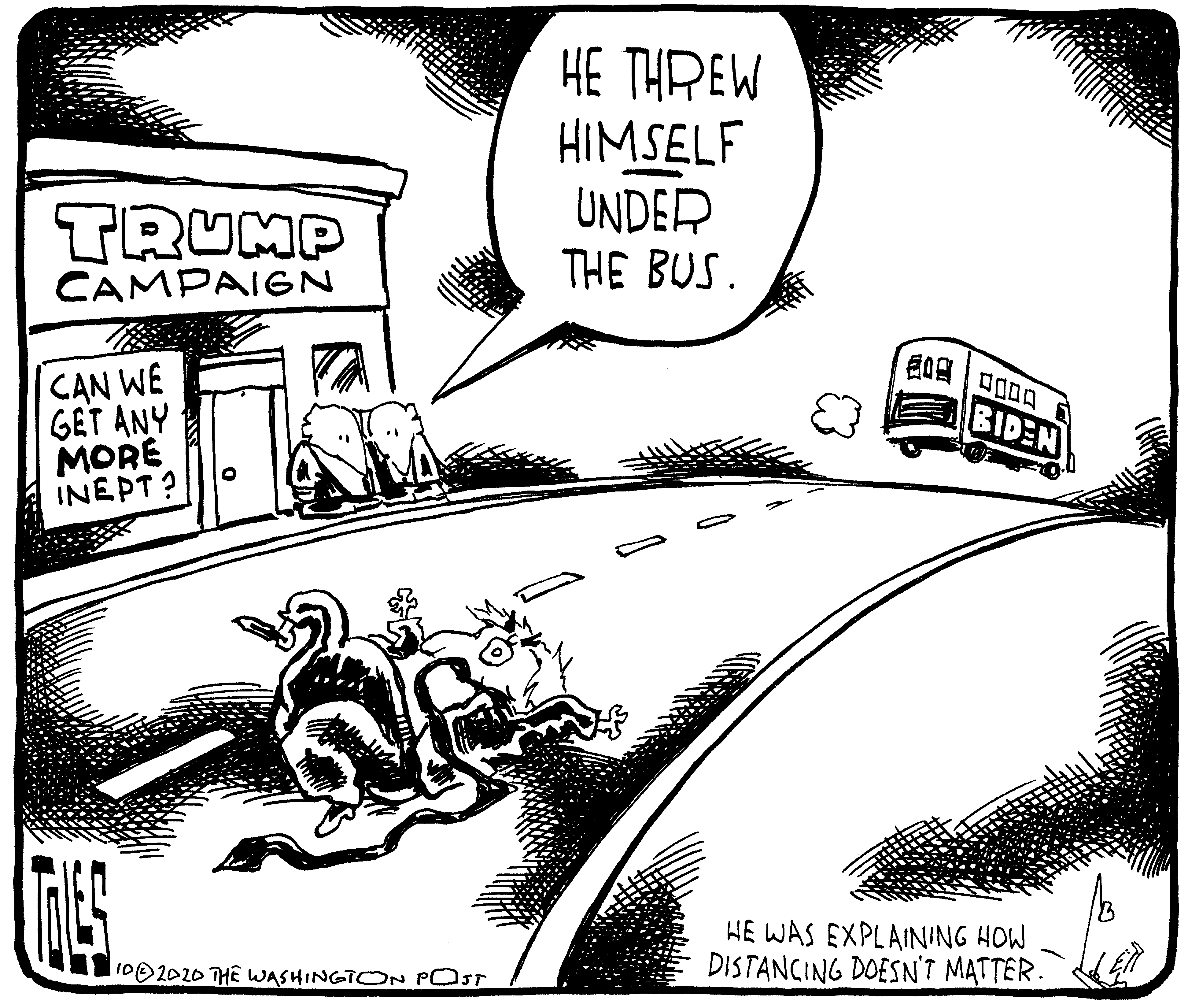 Campaign Bus : r/editorialcartoons