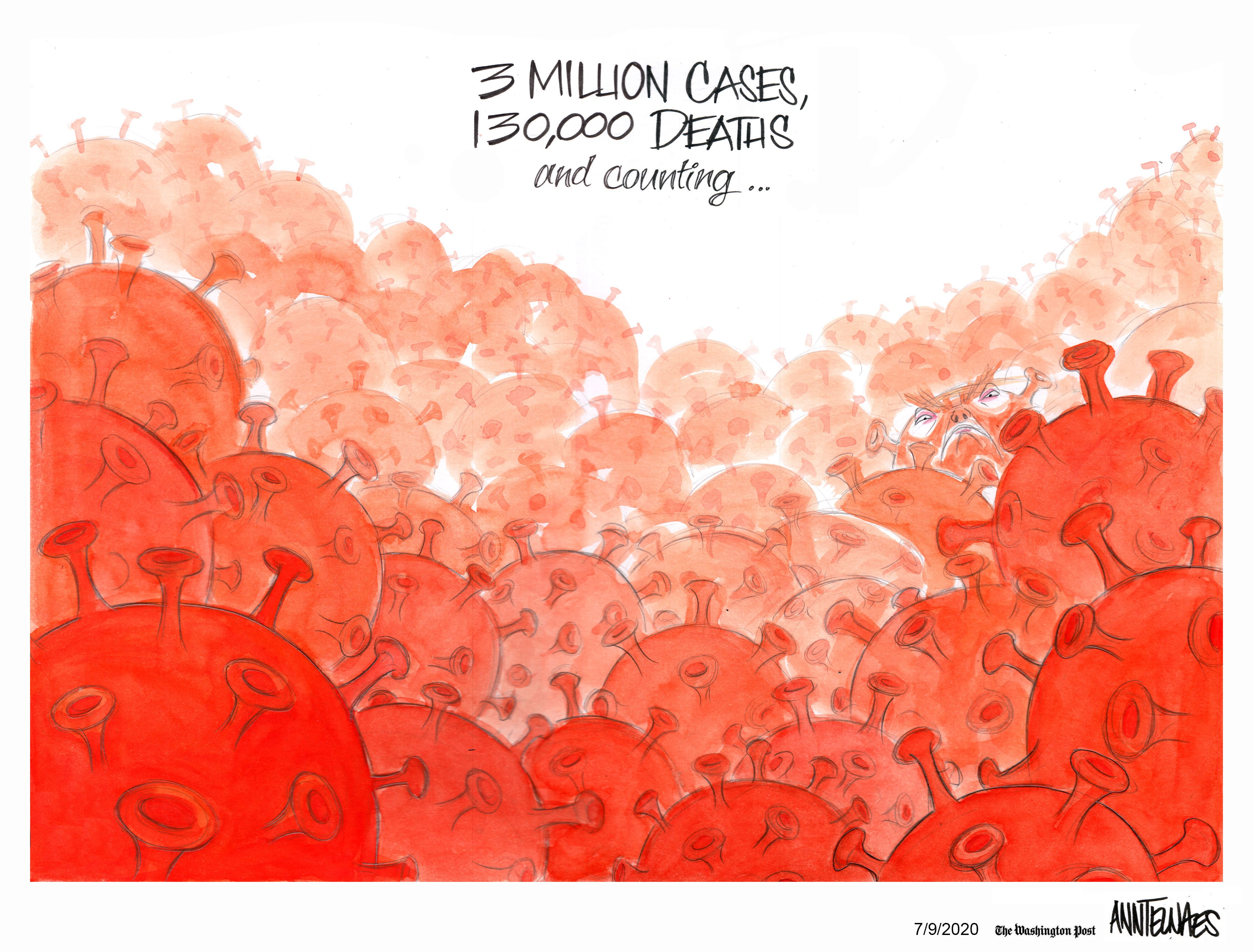 Cartoons: A year of coronavirus through Ann Telnaes’s eyes - The ...