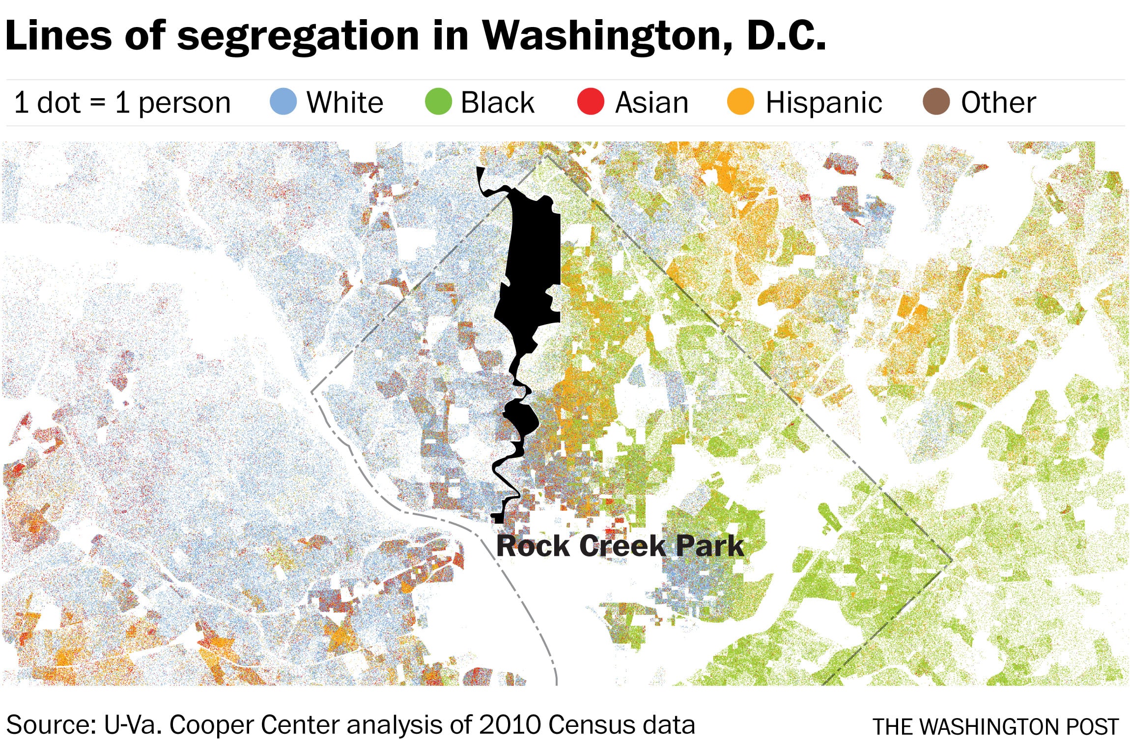 Lines of racial segregation in Washington DC : r/MapPorn