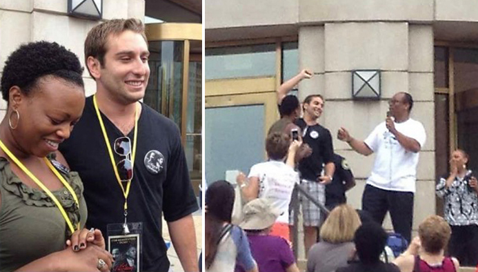 Interracial couple navigate Trump’s America after getting engaged in ...