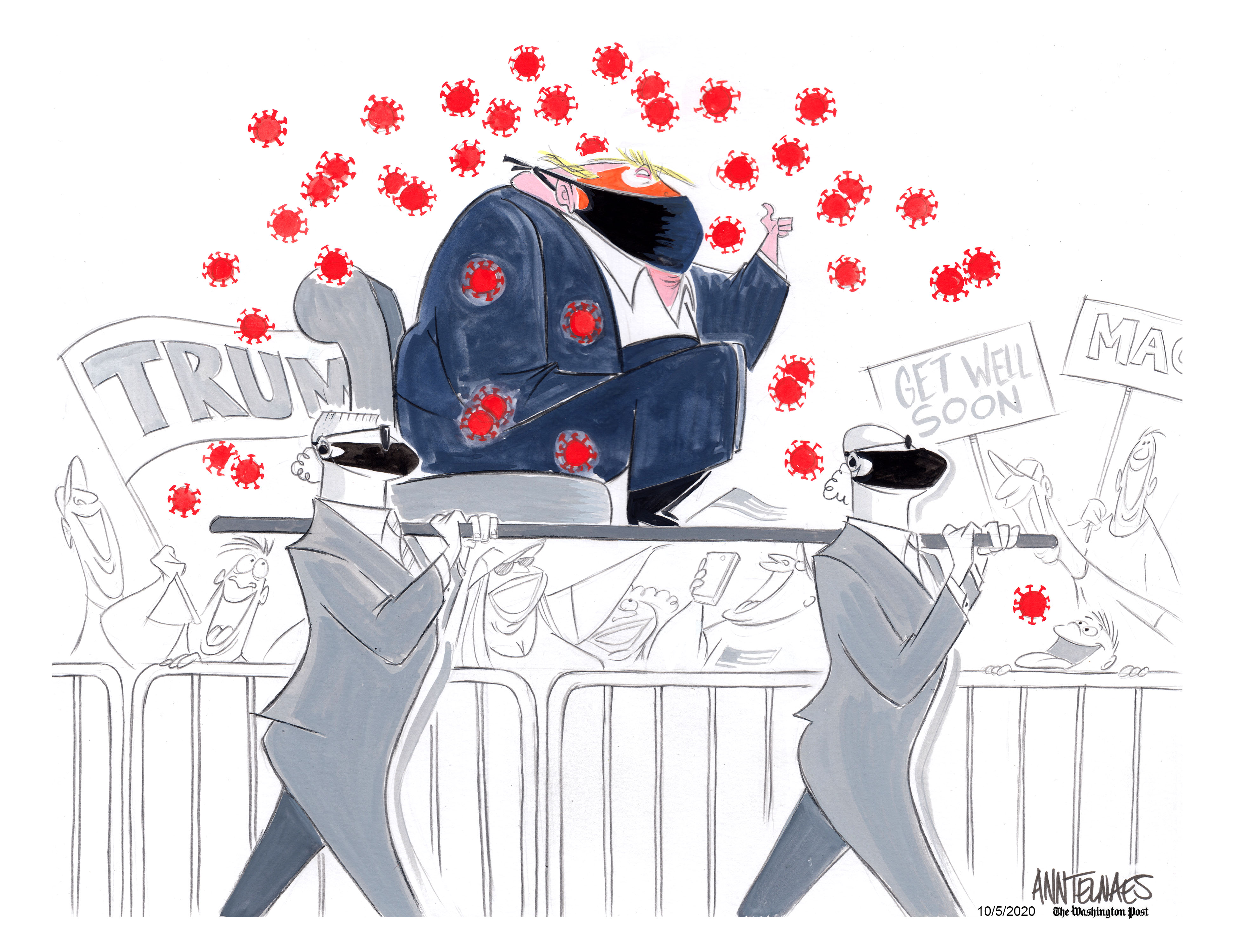 Cartoons: A year of coronavirus through Ann Telnaes’s eyes - The ...