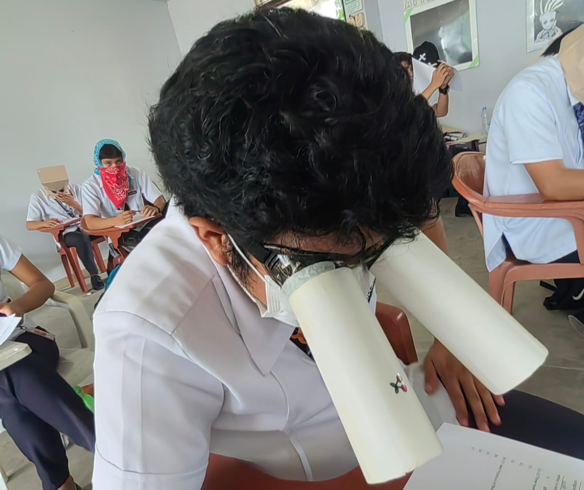 Photos of Philippine students wearing ‘anti-cheating hats’ go viral ...