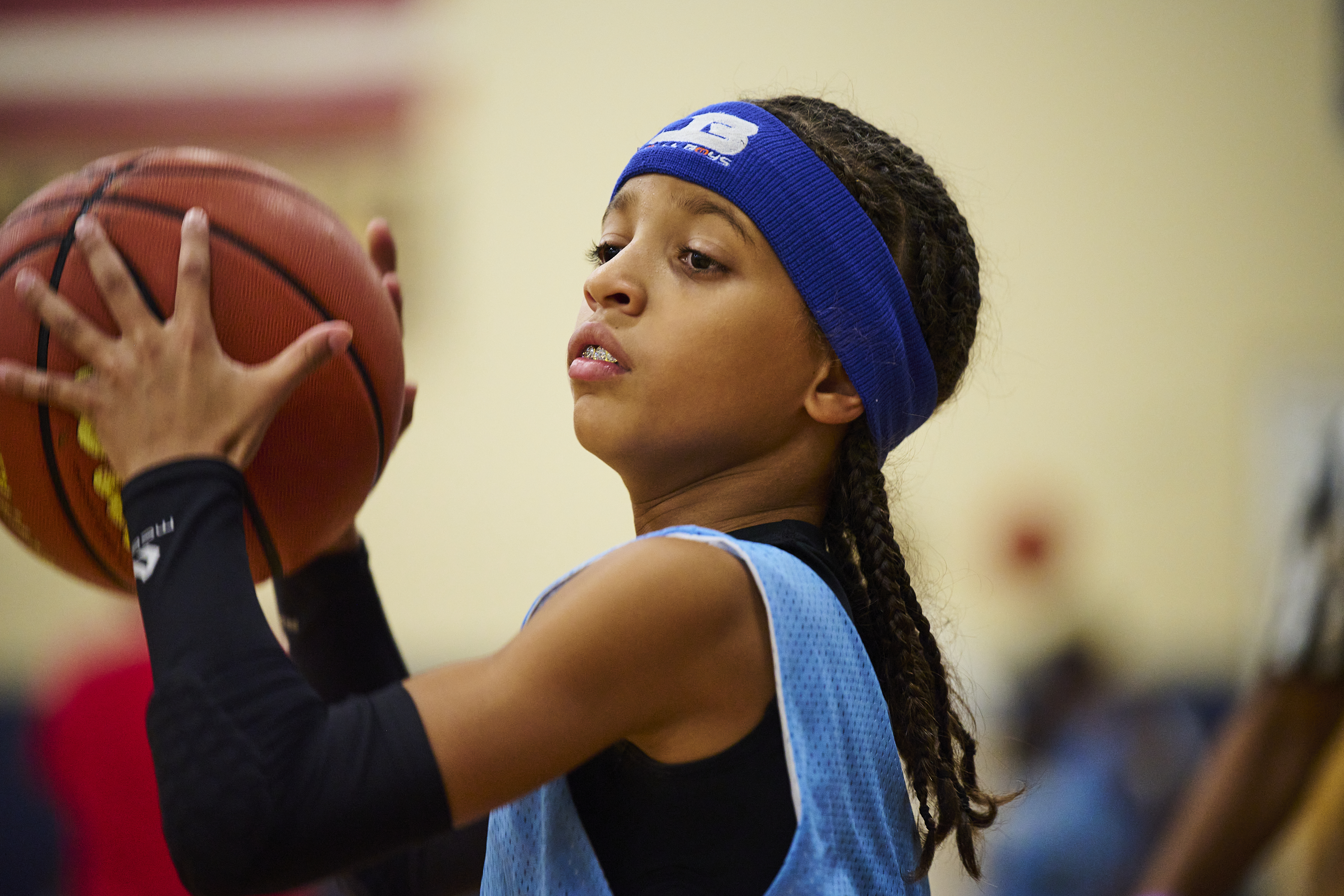 Twin Girl Basketball Players