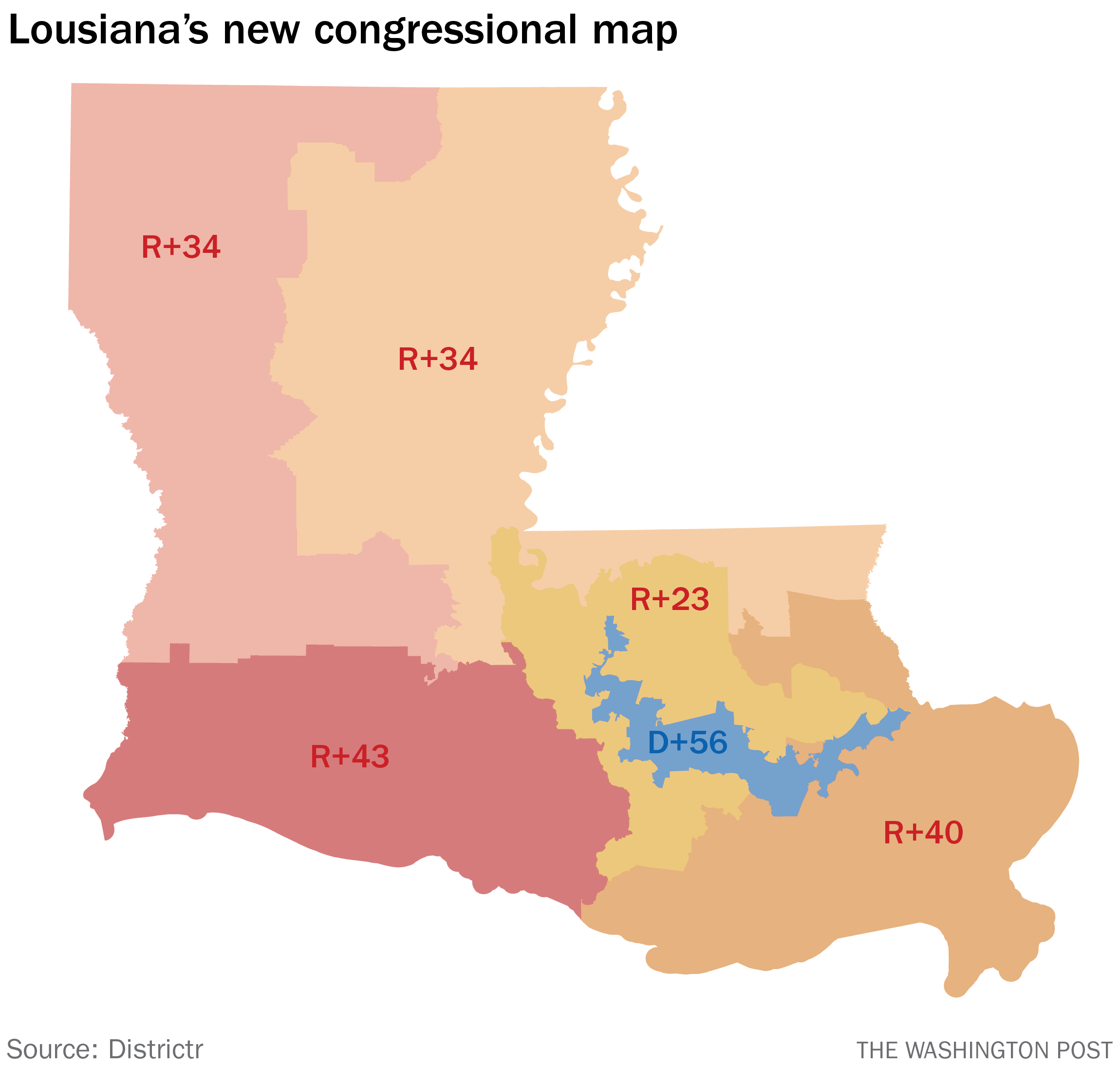 Political Map Of Louisiana