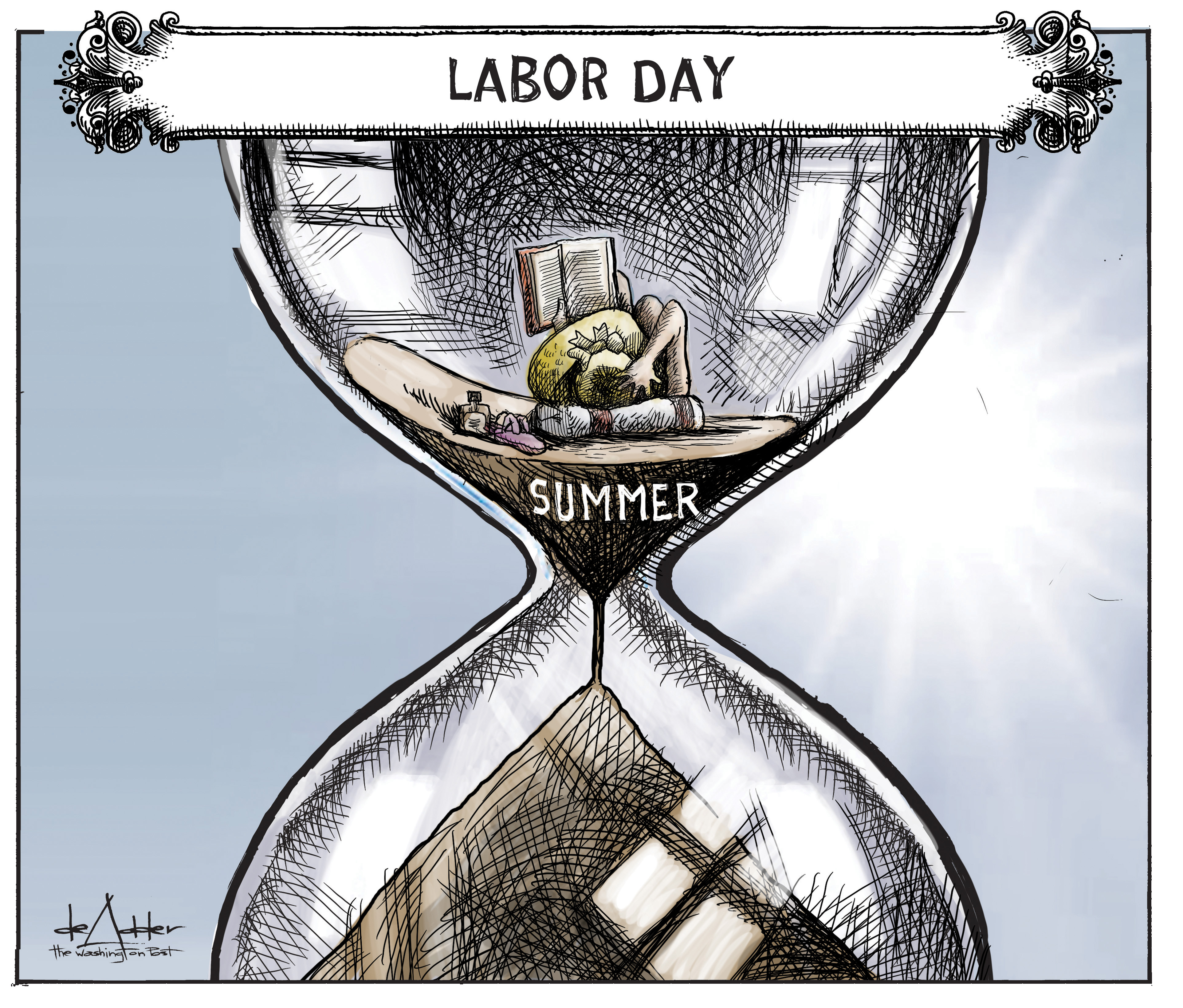 Political Cartoon Labor Day