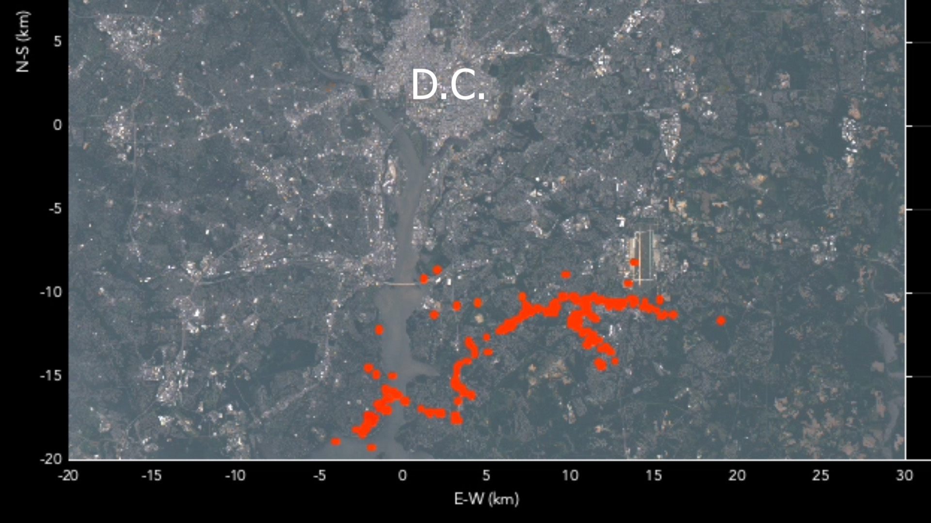 This Tidal Basin lightning bolt in Washington expanded 15.5 miles ...