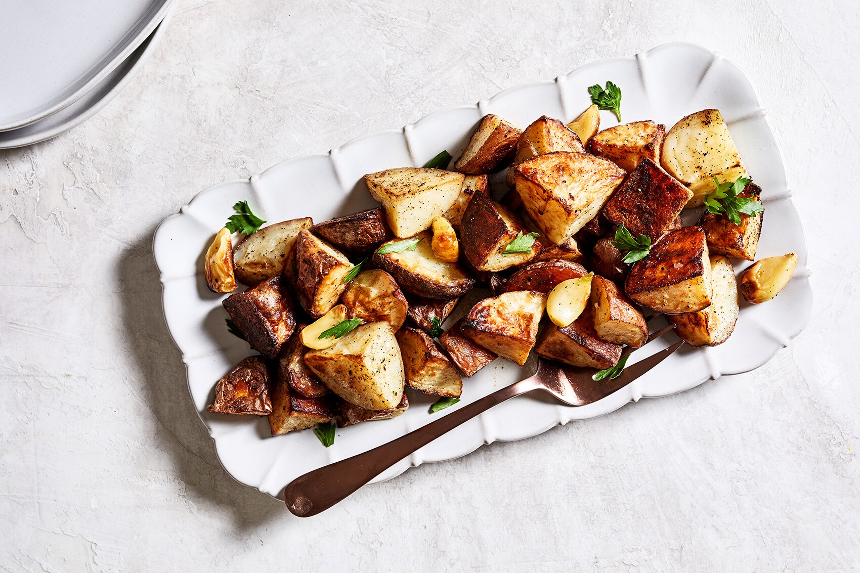 Garlic-Roasted Potatoes Recipe - The Washington Post