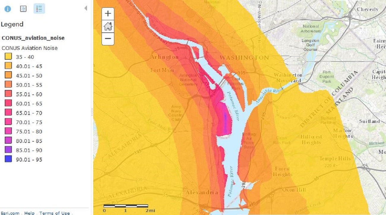 U.S. Noise Map paints what you hear from airports and Interstates - The ...